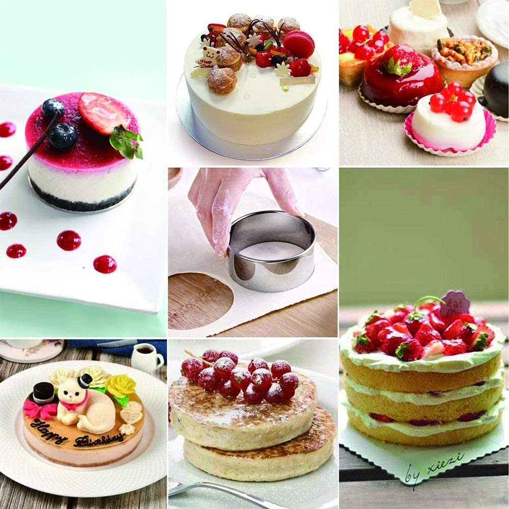 Round Cookie Biscuit Cutter 12 Pieces Set - Stainless Steels Circle ...