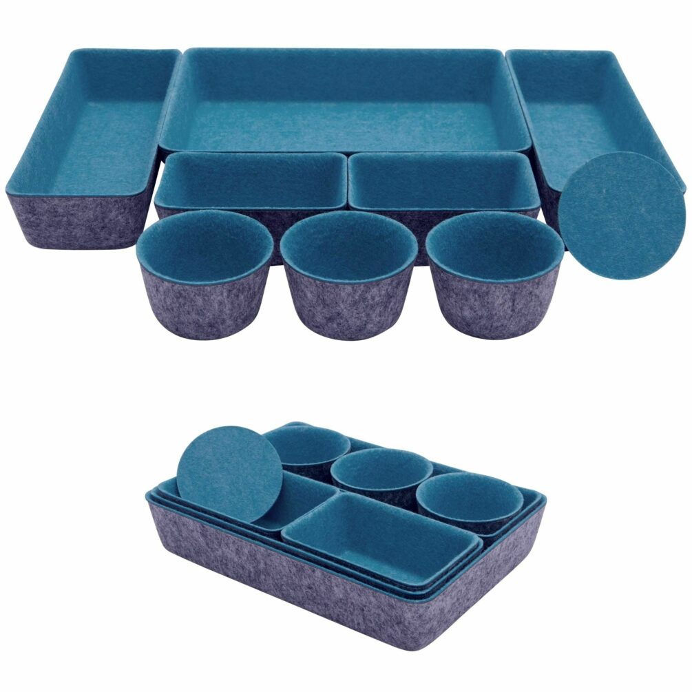 Felt Drawer Organizer Bins, Pack of 9 | Teeo Creations USA